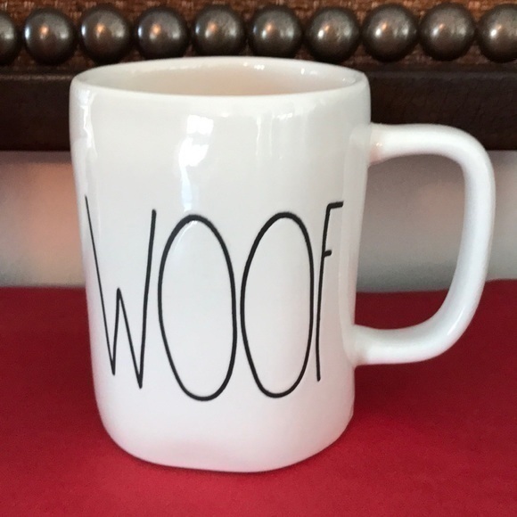 Rae Dunn | Dining | Rae Dunn Woof Mug Large Letters Nwt Firm | Poshmark